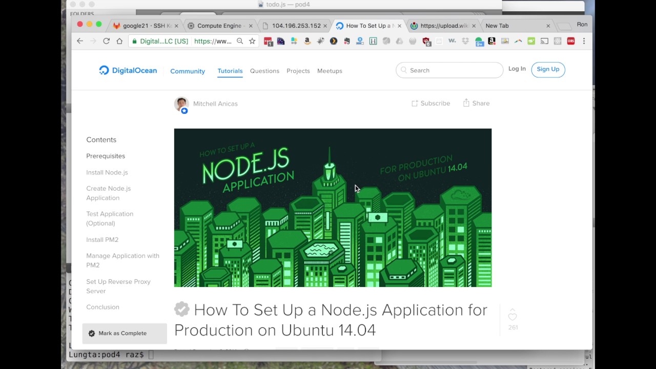 A Nodejs Production Environment Youtube