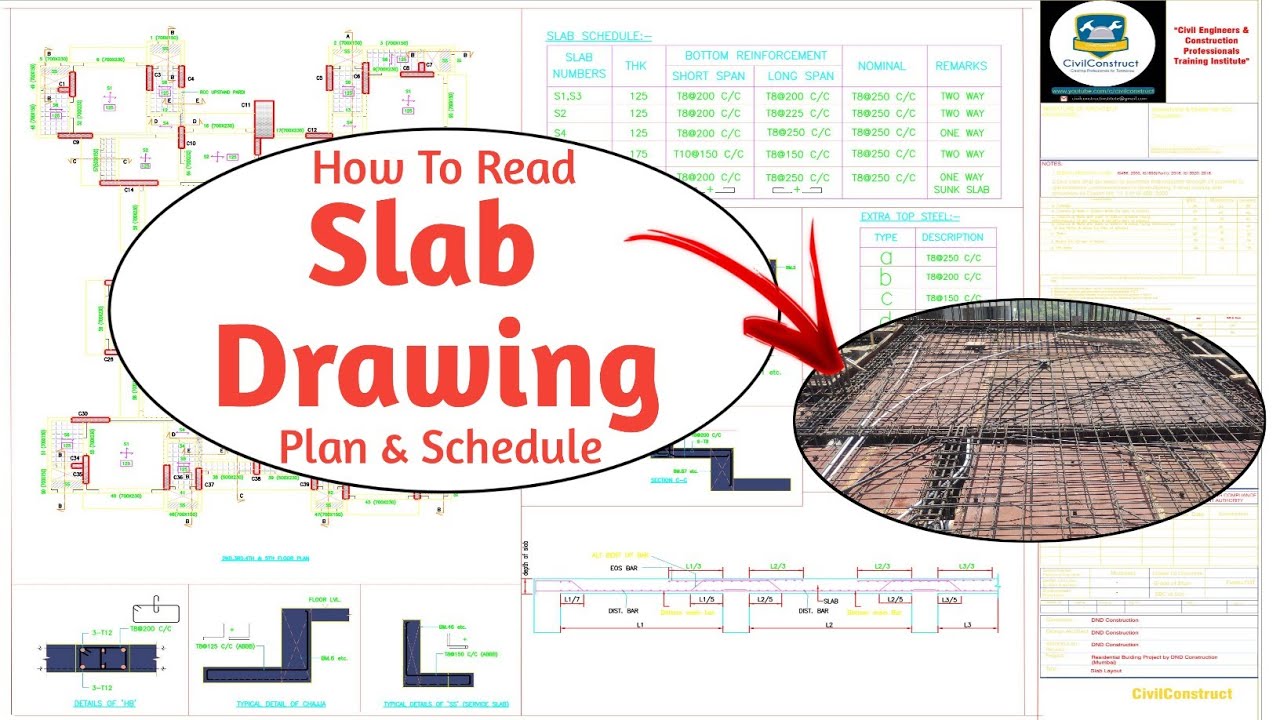How To Read RCC Slab Drawing l AAP KO YE SIKHNA HOGA ENGINEERS 🔥 - YouTube