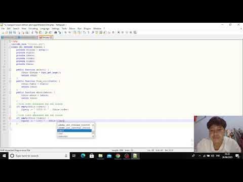 PBO belajar membuat method chaining untuk read data pada class dml - YouTube