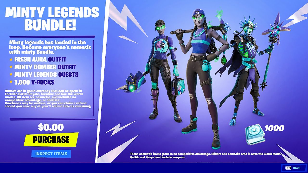 0 V-BUCKS BUNDLE in FORTNITE! - YouTube