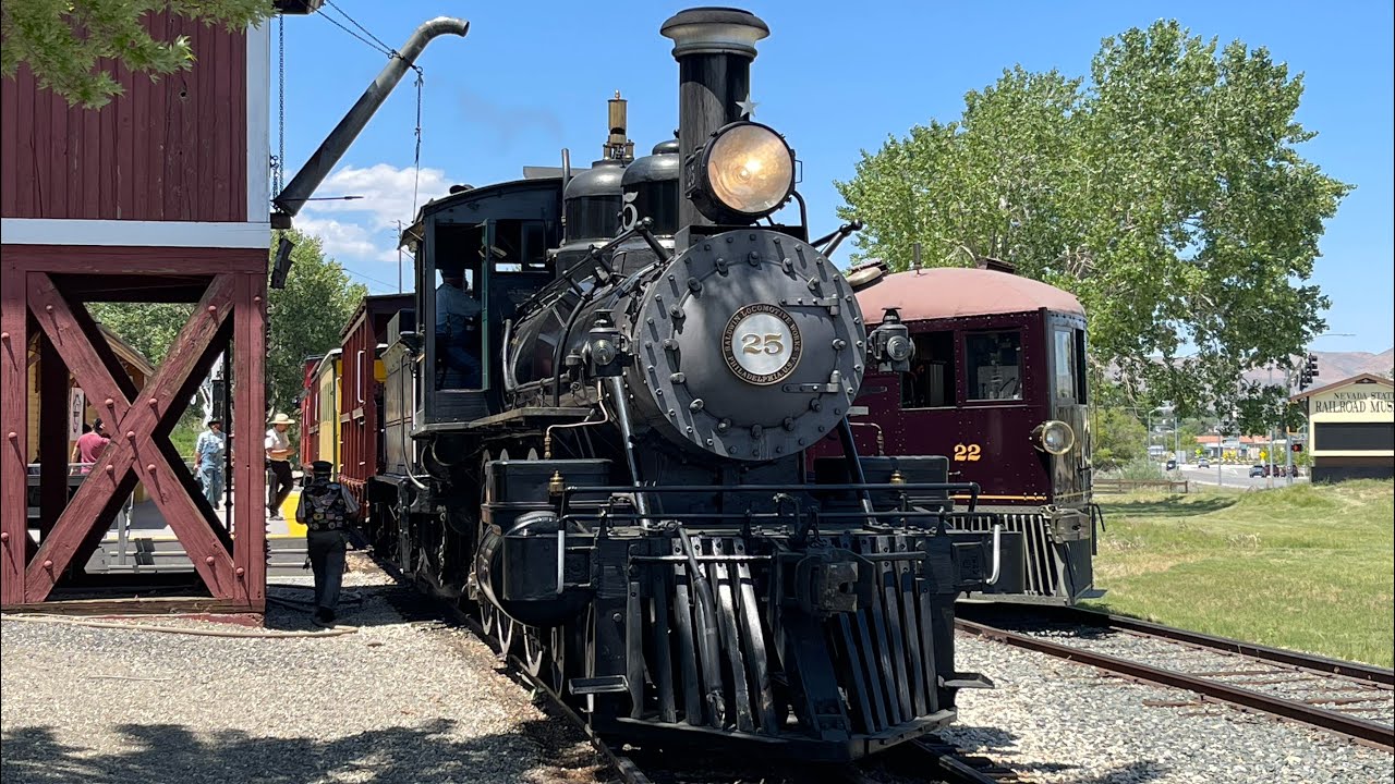 Virginia and Truckee #25 operating at the Nevada State Railroad Museum ...