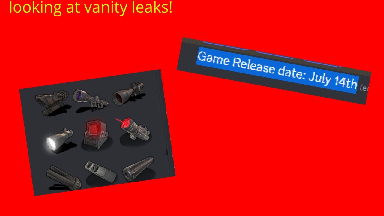 THE REALESE DATE OF VANITY HAS BEEN LEAKED! (Roblox Rust) (VAINITY ...