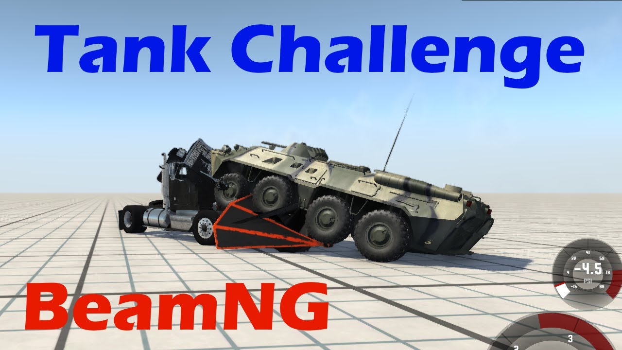 TANK CHASE CHALLENGE! - BeamNG Drive - YouTube
