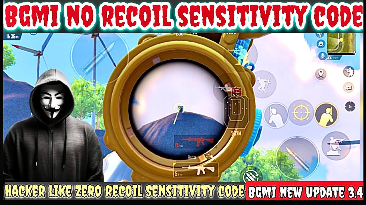 BGMI SENSITIVITY CODE TODAY 🔥 BGMI ZERO RECOIL SENSITIVITY CODE 😱 BEST ...