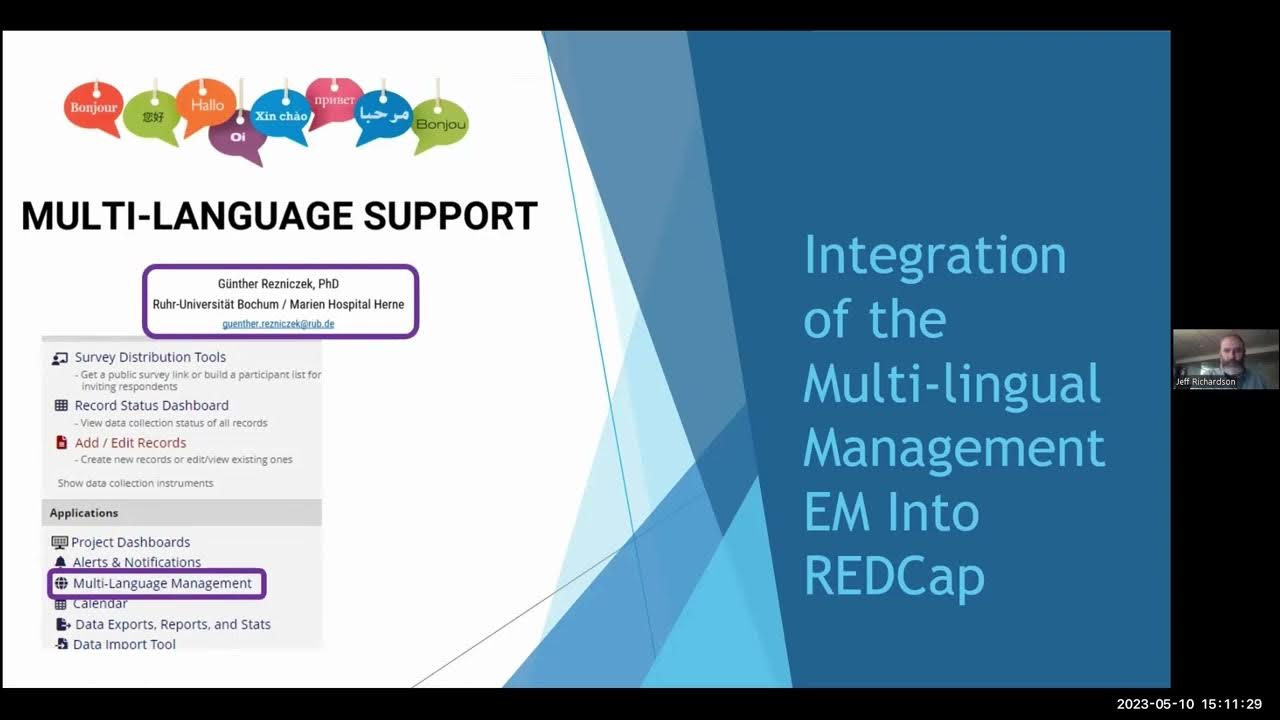 Advance-CTR REDCap Advanced Survey Customizations and Multi-Language Management Workshop - YouTube
