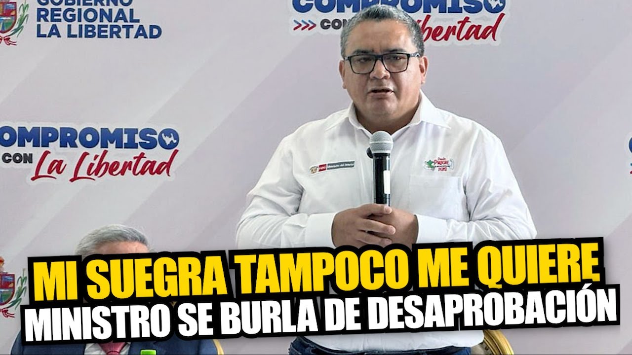 “Mi suegra tampoco me quiere”:Ministro Juan José Santiváñez ironiza ...