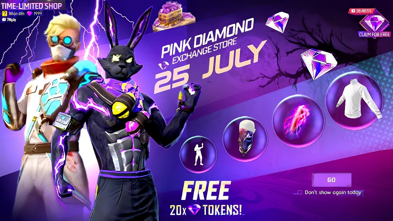 Free fire pink diamond store - YouTube