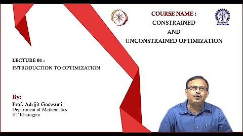 Constrained and unconstrained optimization - YouTube