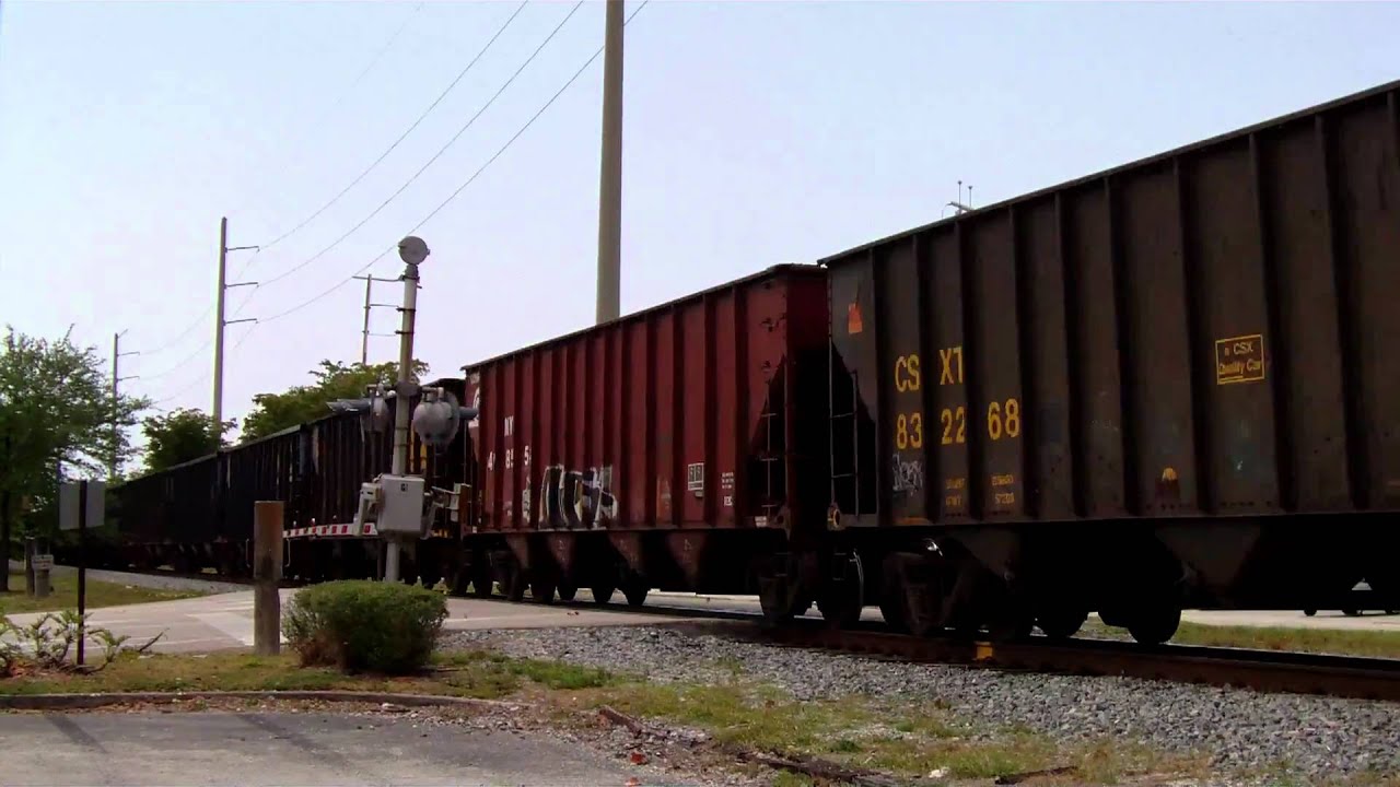 FEC Freight Train 566 - YouTube