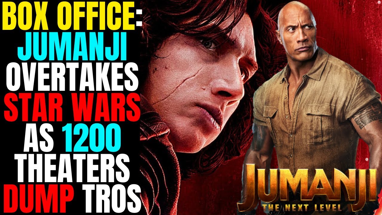 Box Office: Jumanji BEATS Star Wars as 1200 Theaters Drop The Rise Of ...