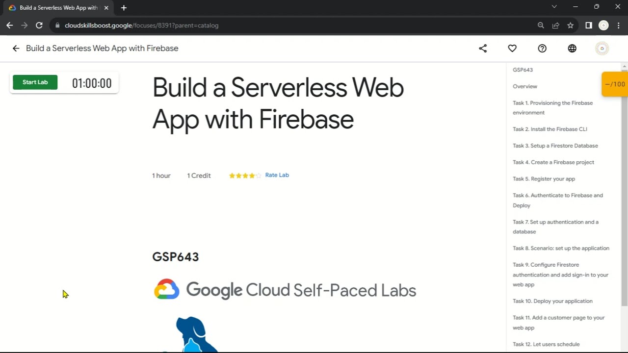 Build A Serverless Web App With Firebase Gsp643 Solution Youtube