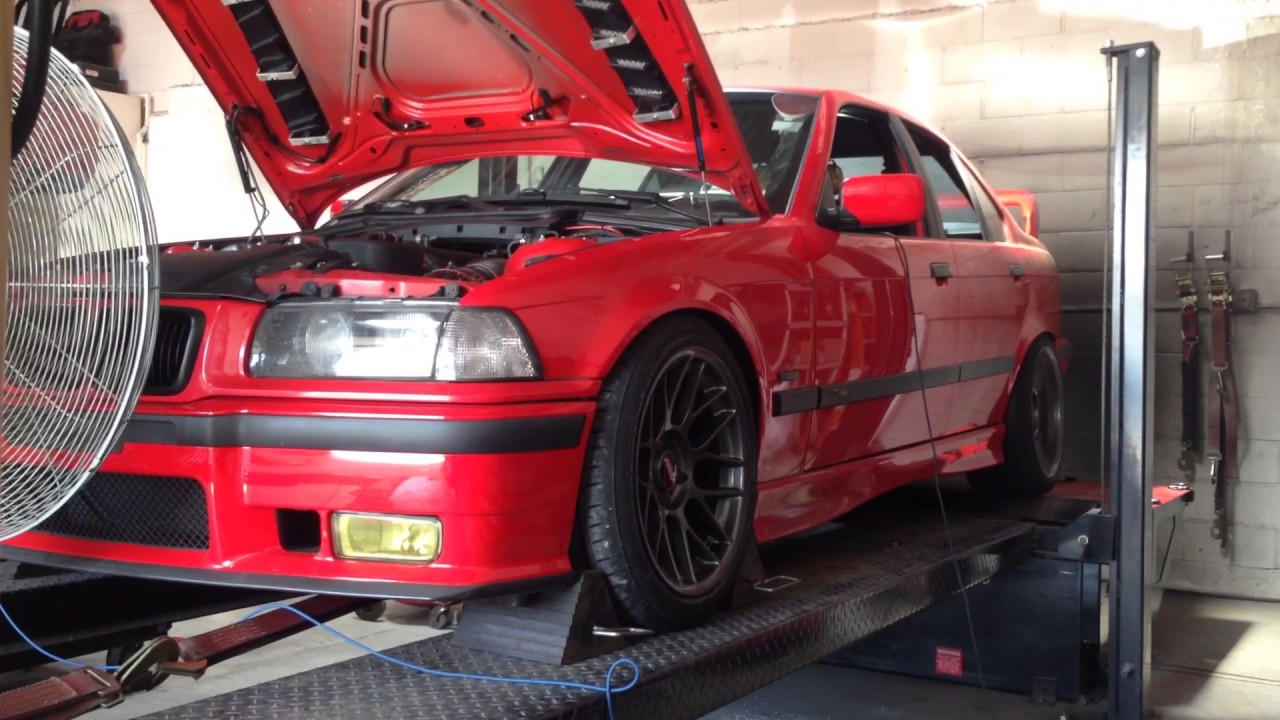 S54 E36 dyno jet 296.5whp - YouTube