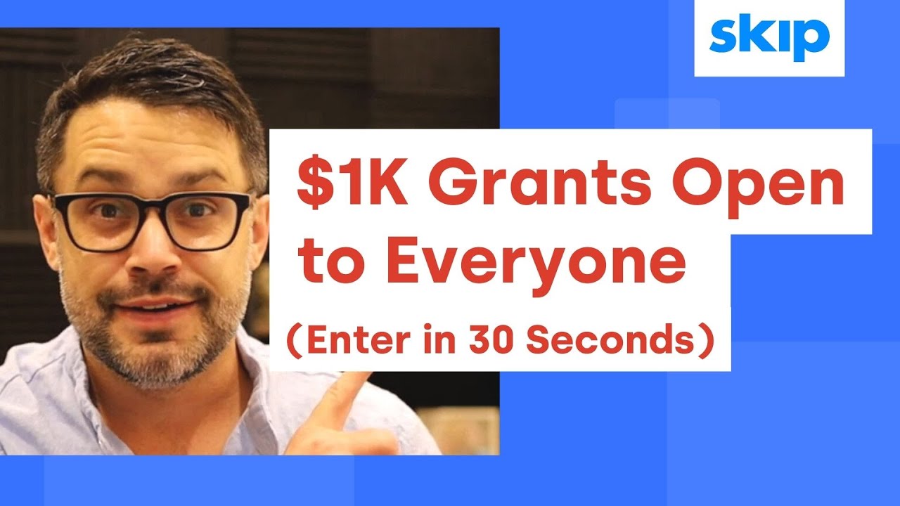 $1K Grants Open to Everyone (Enter in 30 Seconds!) - YouTube