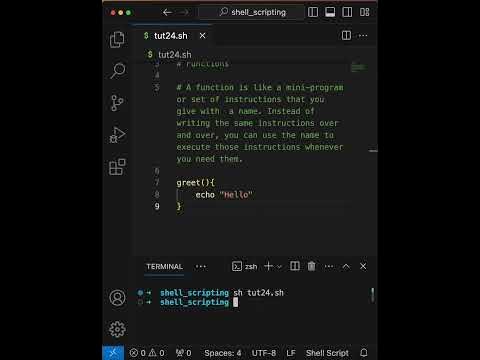 Function Fiesta: Dive into the World of Shell Script Functions! 🚀🔍 - YouTube