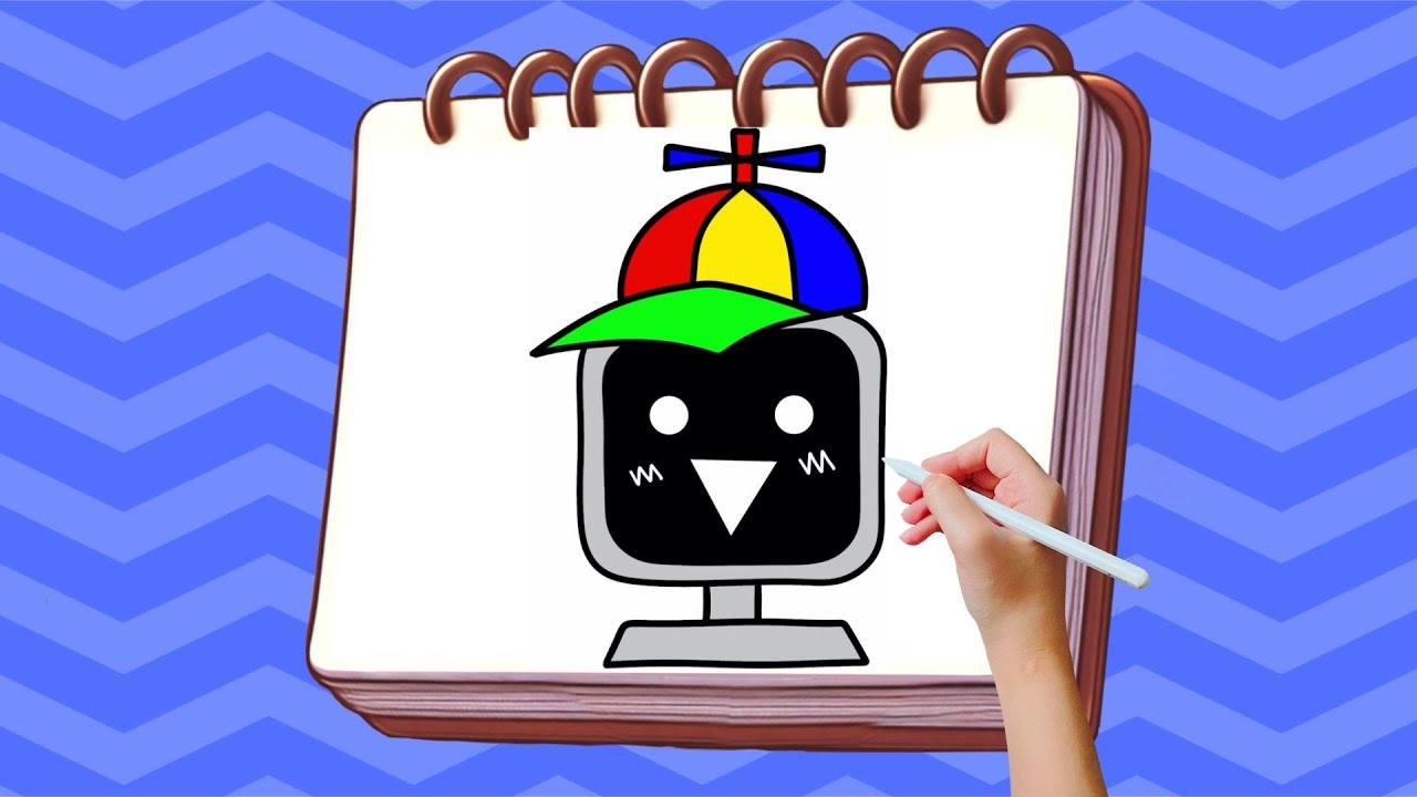 DRAW Mr Fun Computer from Sprunki Incredibox LIKE A PRO! - YouTube
