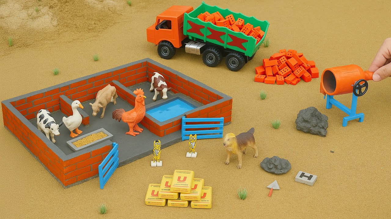 Two Cow Thieves | DIY Science Project to Build a Solid Mini Cow Shed to ...