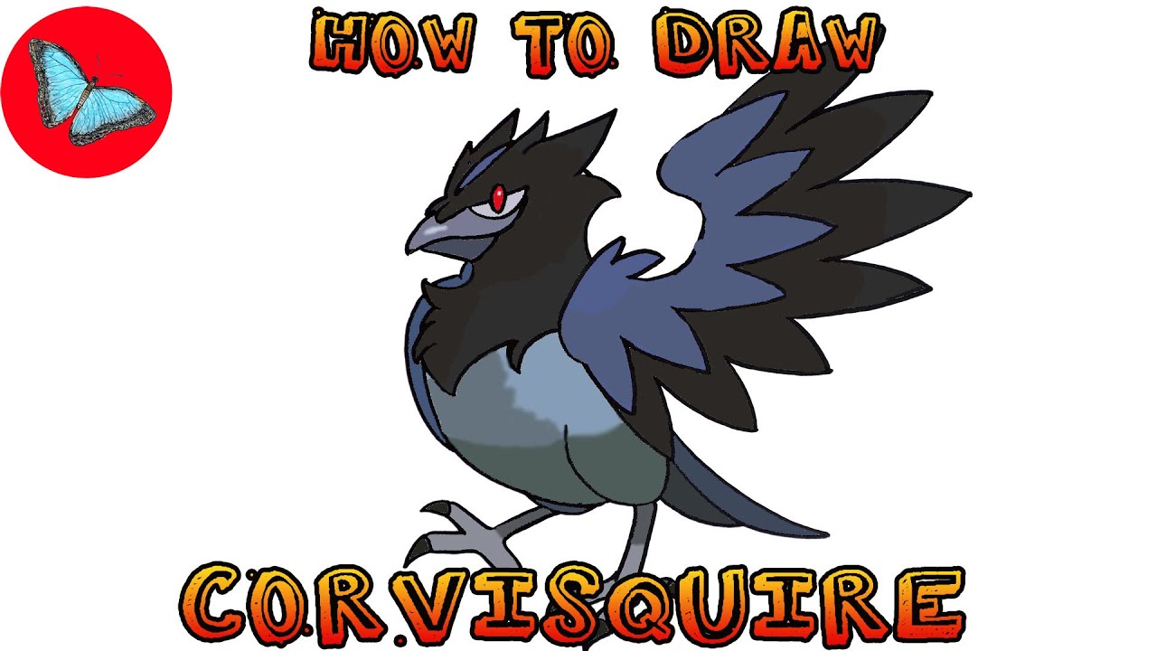 How To Draw Pokemon - Corvisquire | Drawing Animals - YouTube
