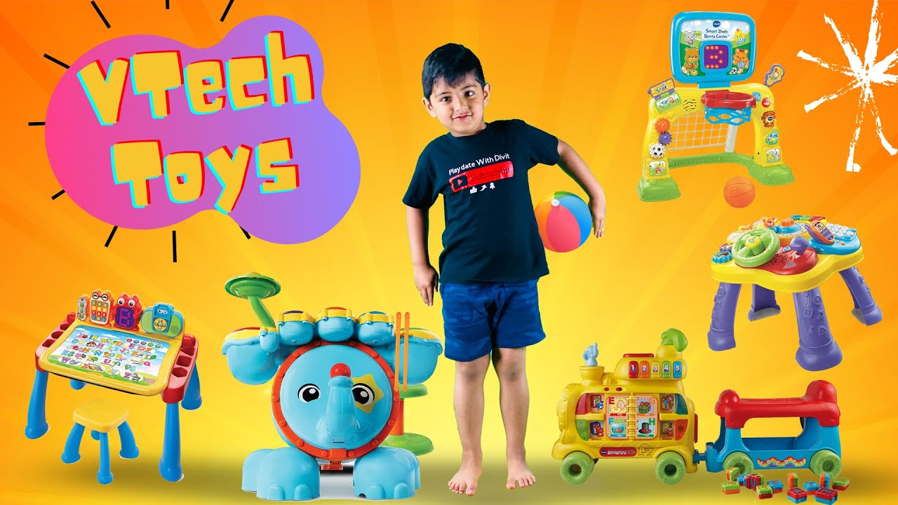 VTech Toys | Fun Drums | Touch & Learn Activity Desk | Sit to Stand ...