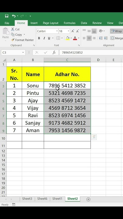 Excel Interview Question Data Formatting In Excel Excel Exceltips Exceltutorial Msexcel