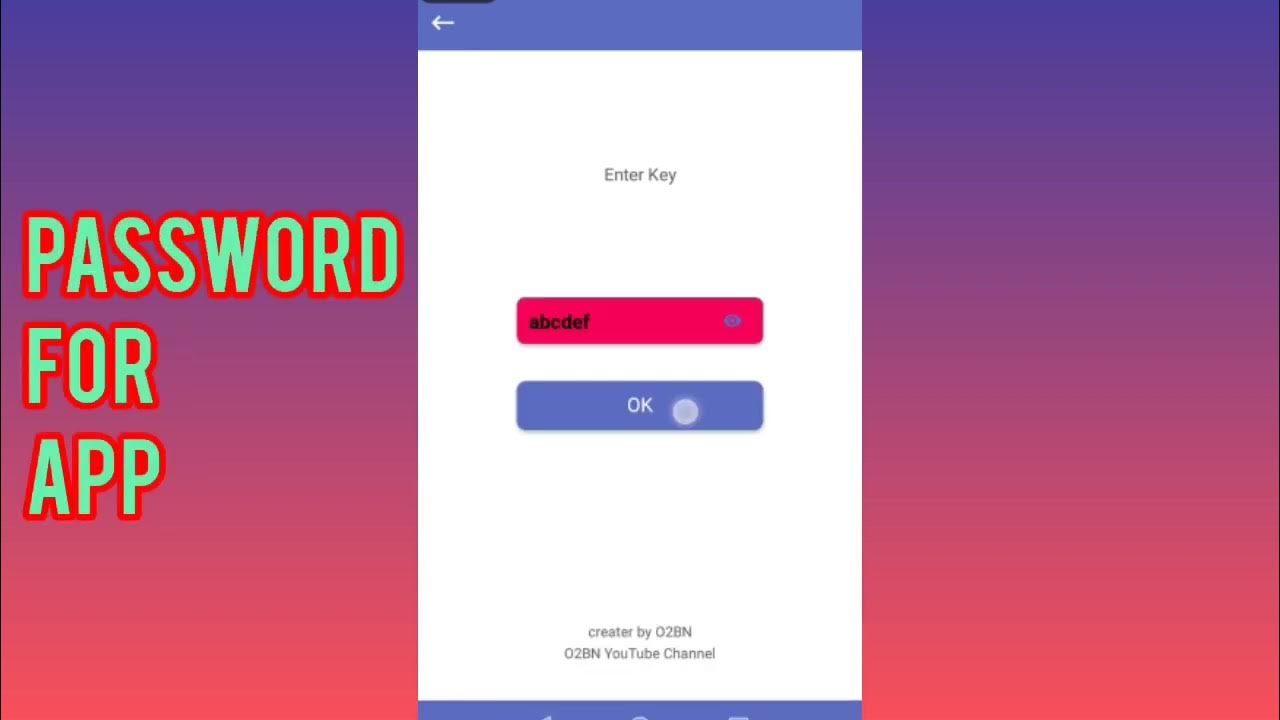 #54 - How to create Encrypt or Password for App? / Sketchware Pro/ Encrypt or Password for App ...