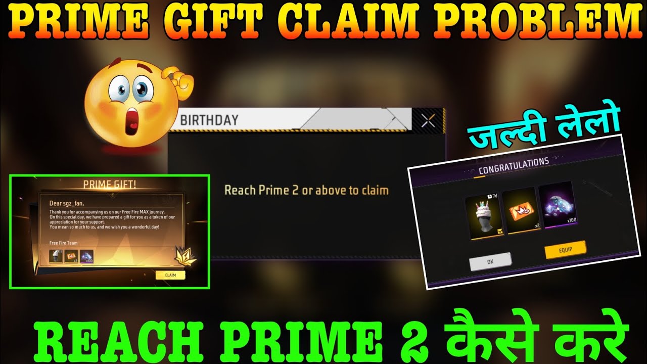 Prime Event Birthday Gift 100 Diamonds Kaise Milega | Reach Prime 2 Or ...