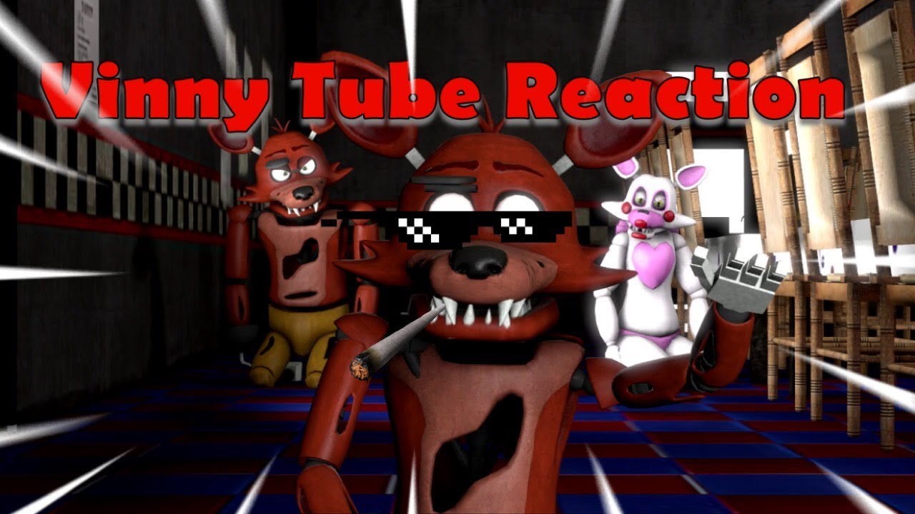 Vinny Tube Reacts To Sfm Fnaf Foxy Family Give me a break - YouTube