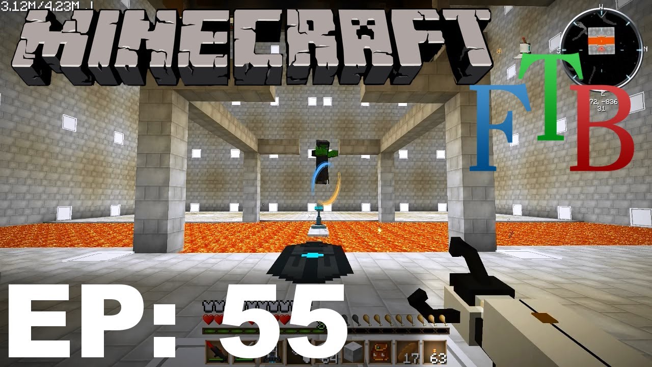 FTB Minecraft EP55 - Unfinished Portal Test Chamber - YouTube