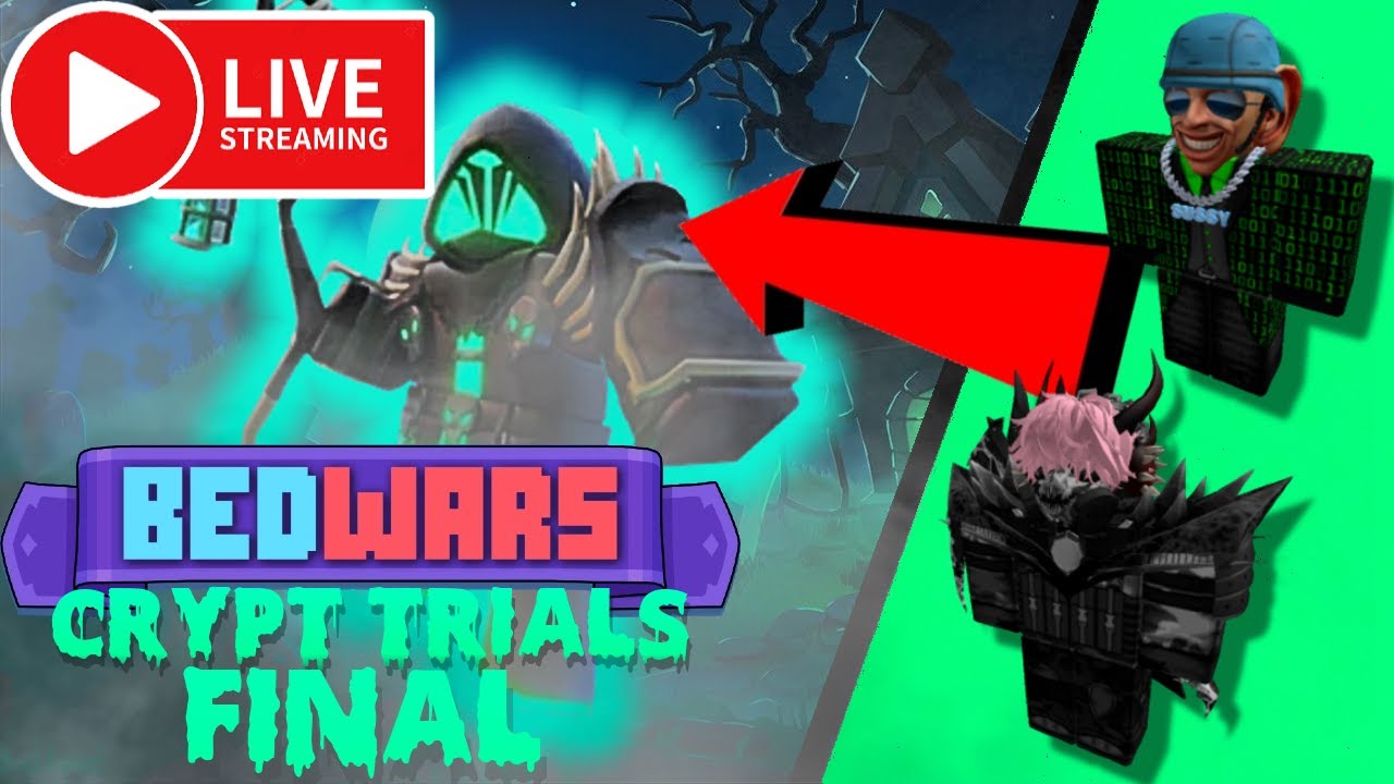 🔴 GETTING THE CRYPT TRIALS KIT [FINAL] | ROBLOX BEDWARS LIVE ! - YouTube