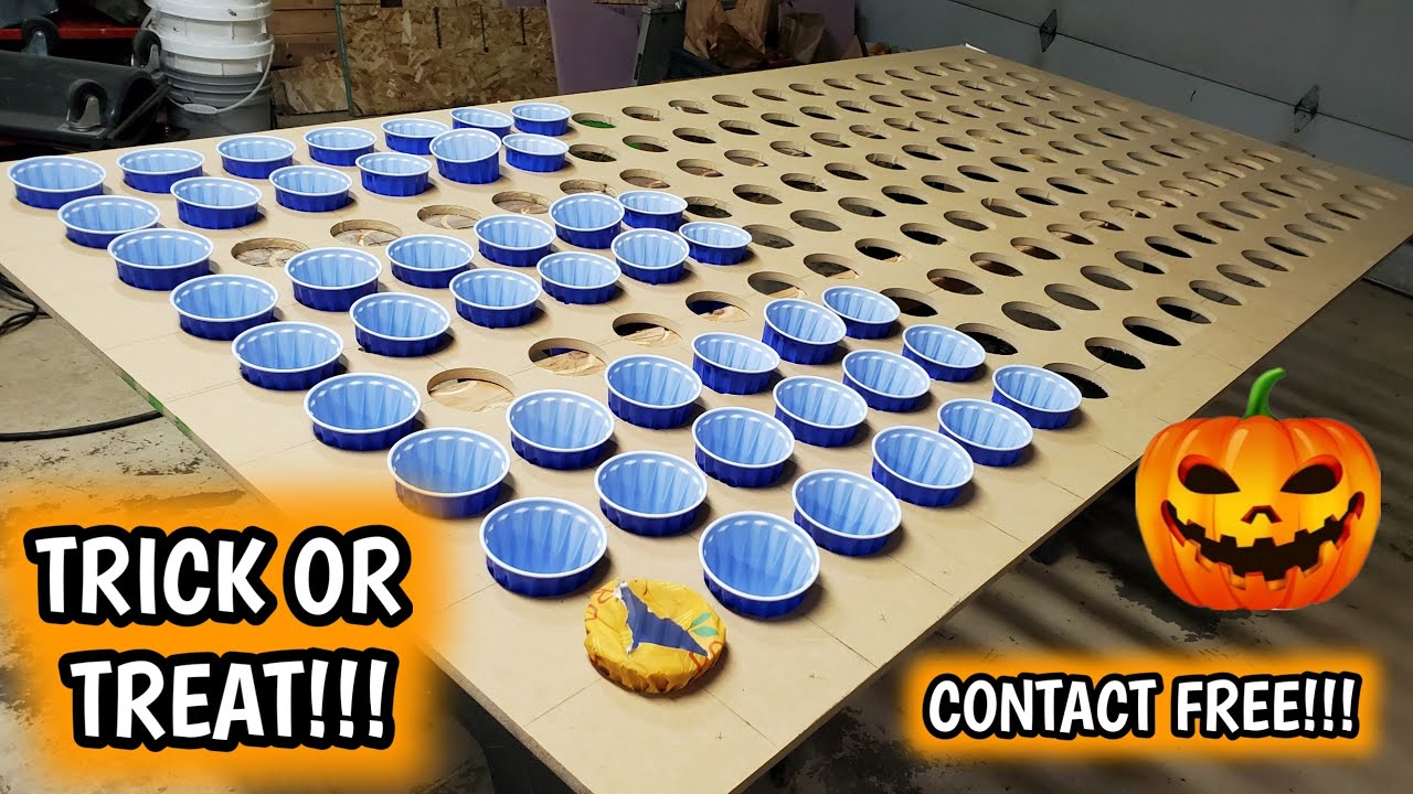 NO CONTACT TRICK OR TREATING PUNCH OUT BOARD!!! - YouTube