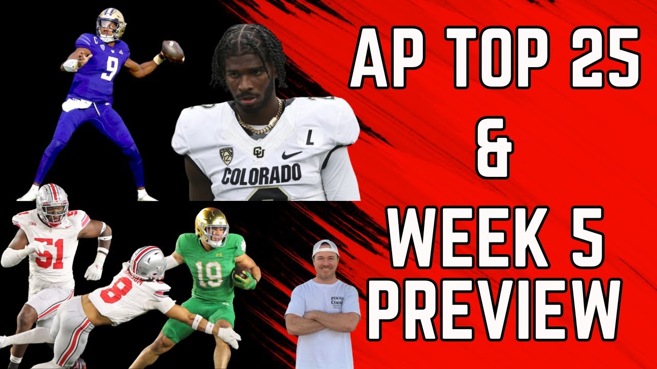 AP Top 25 College Football Poll and Week 5 Review - YouTube