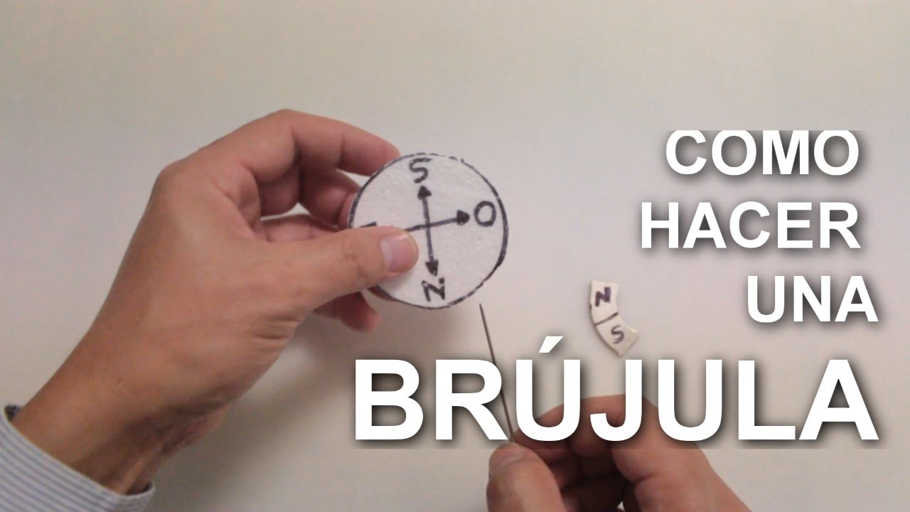 Como hacer una brújula l EXPERIMENTO EDUCATIVO - YouTube