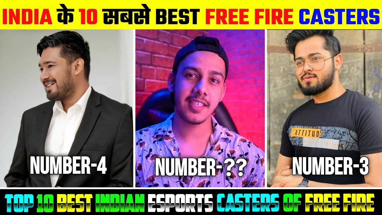 India के 10 सबसे Best Free Fire Casters | Top 10 Best Casters Of Free ...