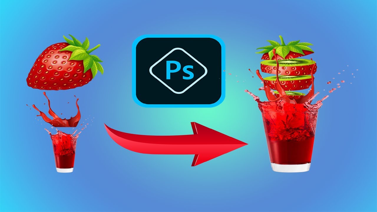 How to Create A Strawberry Flavor Poster Design | Poster Design ...