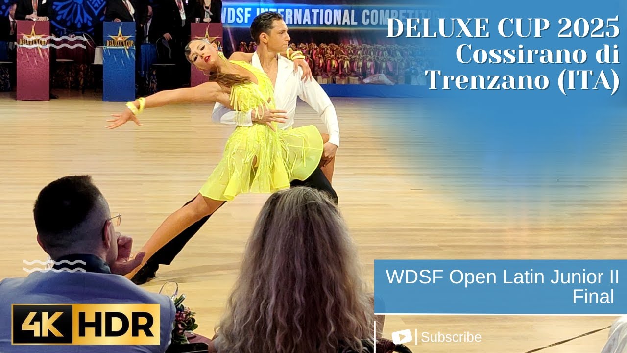 WDSF Open Cossirano 2025: Finale - Junior II Latin | Max & Varja (#110 ...