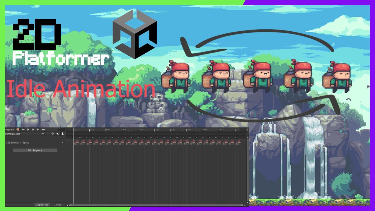 Bikin animasi karakter 2D, Idle animation | gamedevlog | Bikin game 2D - YouTube