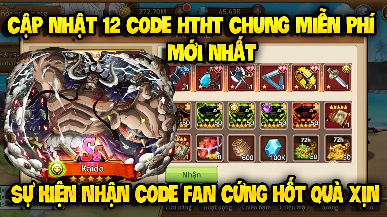 Cập Nhật Full 11 Code Huyền Thoại Hải Tặc Mới Update | Sự Kiện Nhận Code Fan Cứng Toàn Sever ...