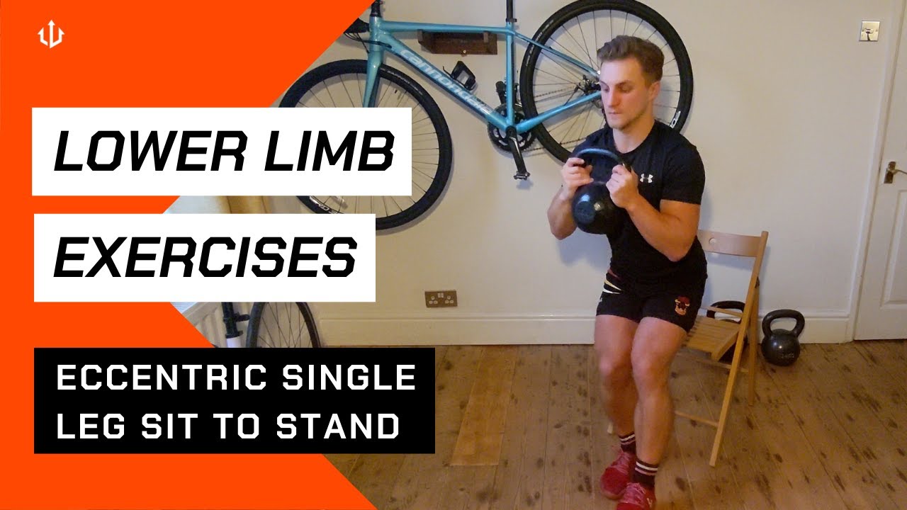 Eccentric Single Leg Sit to Stand - YouTube