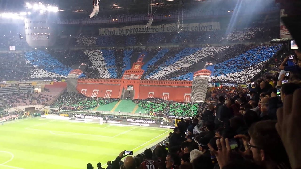 Derby Inter-Milan 19-04-2015 coreografia CN69 - YouTube