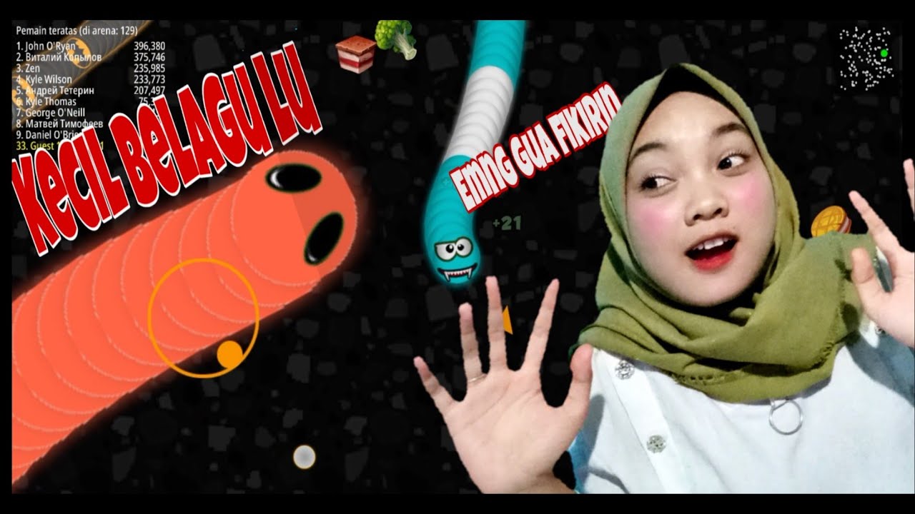 NENG CANTIK MAINAN CACING | WormsZone.io - YouTube