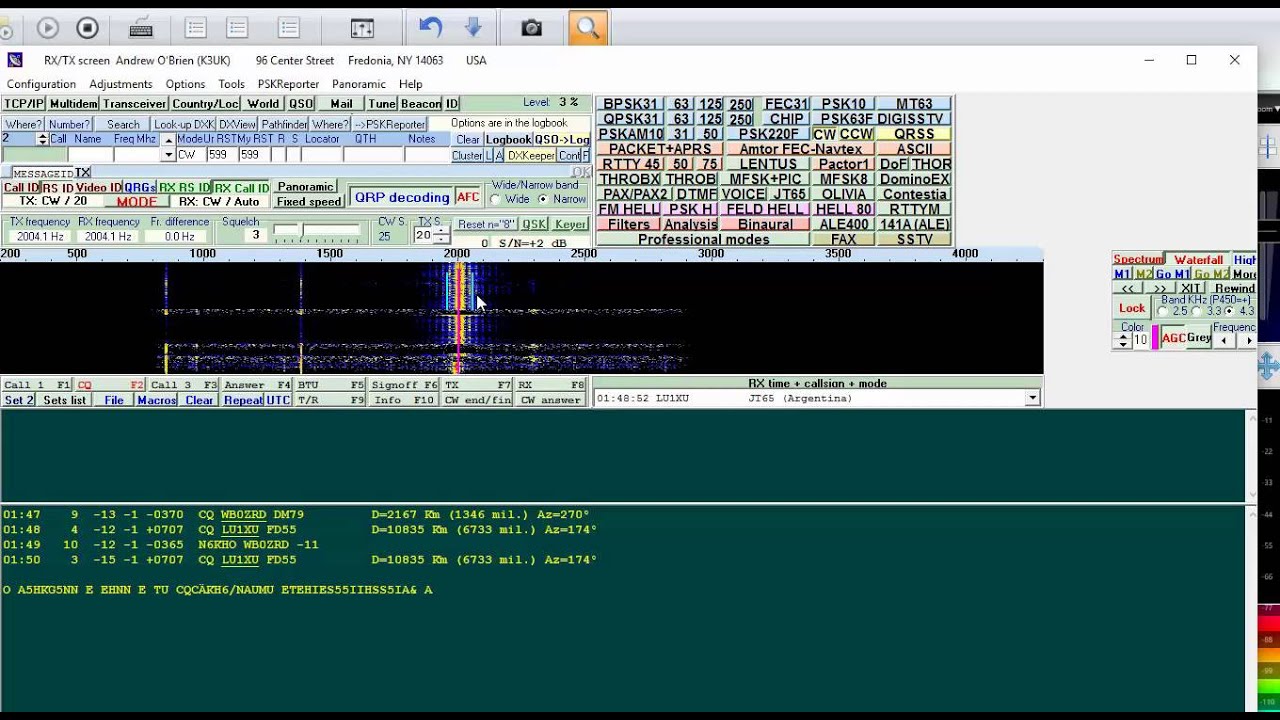Basic decoding with Multipsk - YouTube
