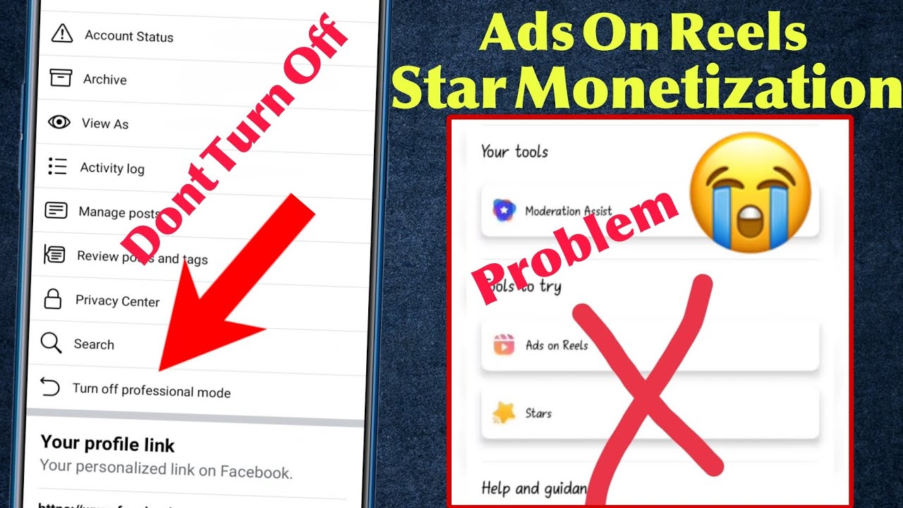 Facebook Professional Dashboard Mod Don't Turn Off | Star Monetization ...