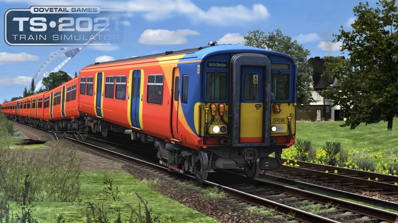 Train Simulator 2021 Crash Class 455 England Railway - YouTube