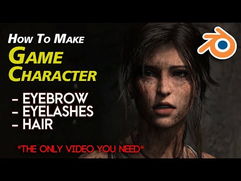*ONLY VIDEO* you NEED to make Game style Hair, Eyebrow, Eyelashes ...