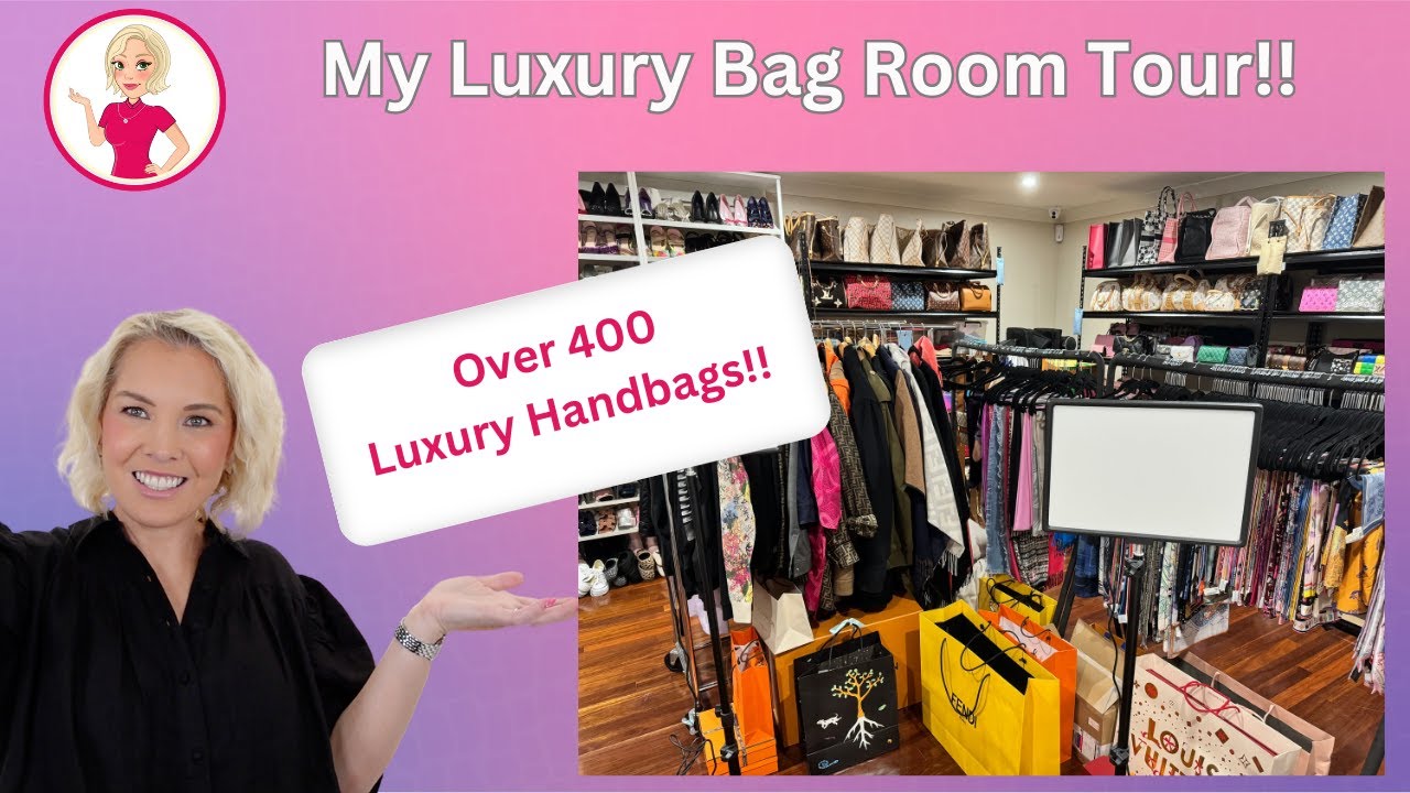 My Luxury Bag Room Tour! Over 400 Luxury Handbags! - YouTube