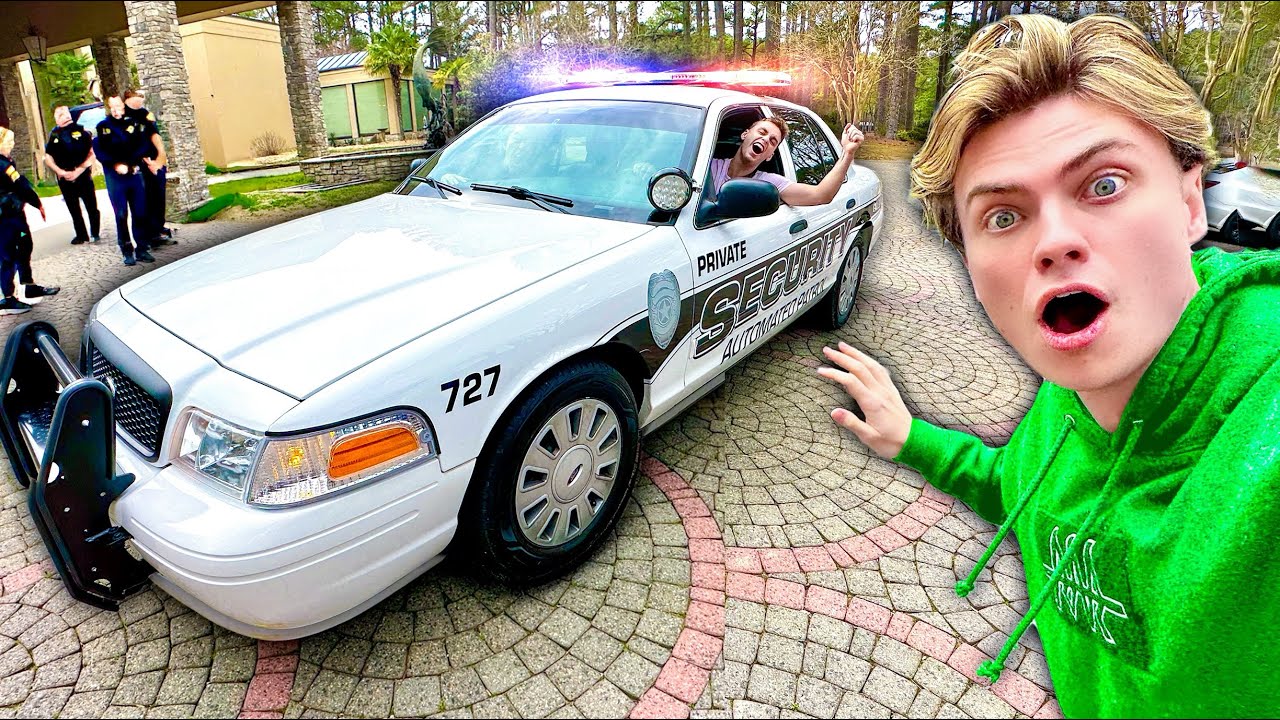 WE STOLE A REAL COP CAR!! - YouTube