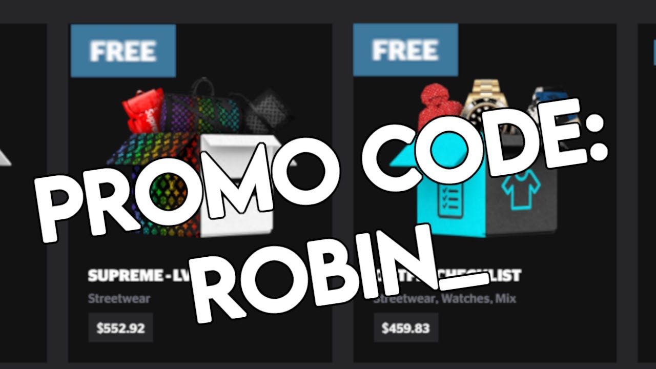 Use promo code: Robin_ on HypeDrop | Working April 2023 - YouTube