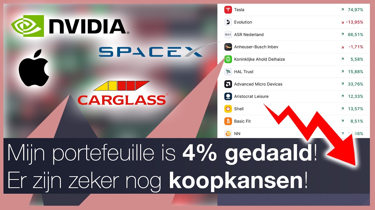 Mijn portefeuille daalde 4%! NVIDIA wordt spannend, Buffett koopt ...