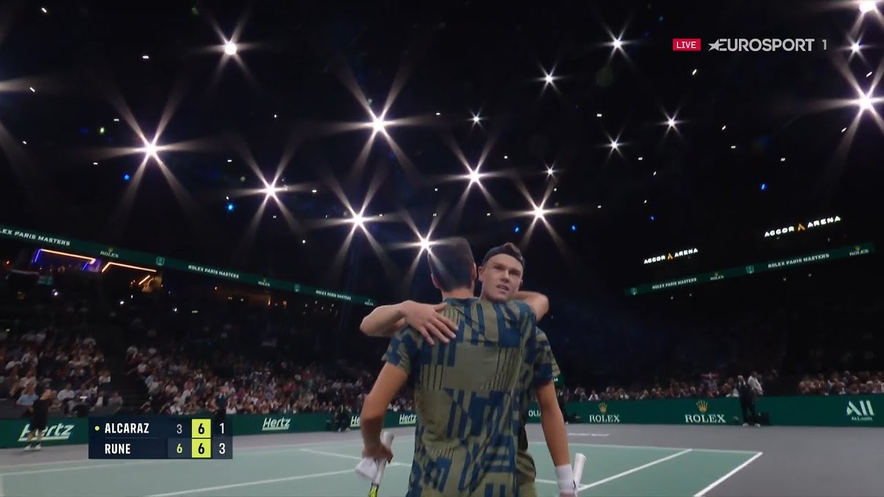 Alcaraz vs Rune Highlights Walkover | Paris Masters 2022 | Carlos ...