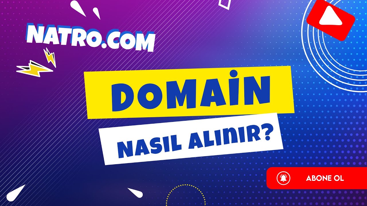 Bölüm 2 - Domain Nedir? Domain Nasıl Satın Alınır? Natro Domain Alma - YouTube