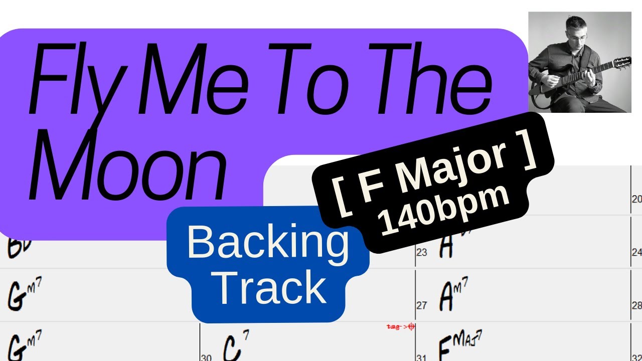 Fly Me To The Moon [ F Major/dminor ] Backing Track [ 140bpm ] - YouTube